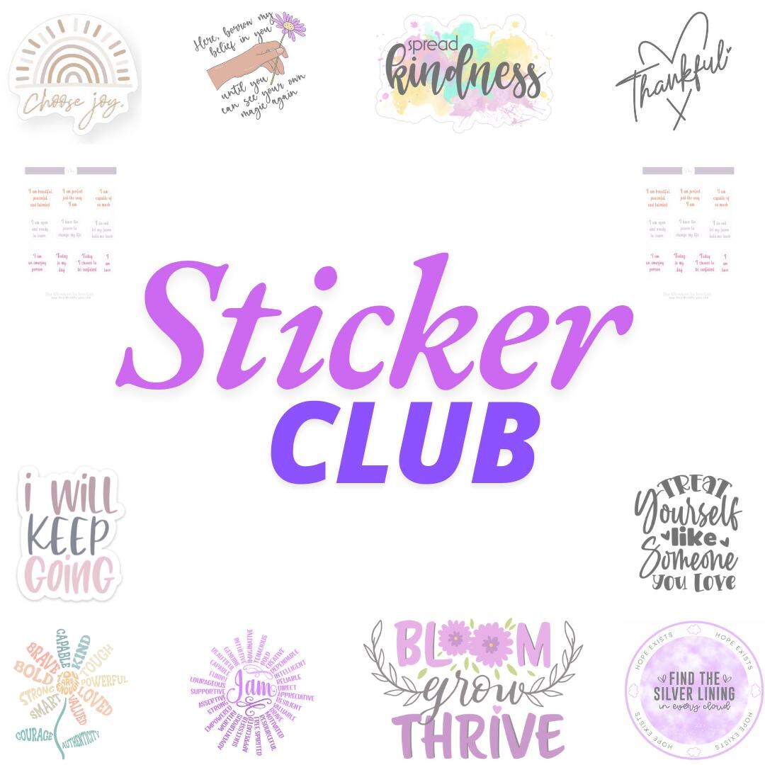Soul Refresh: Sticker of the Month Club With Positive Affirmations - Etsy