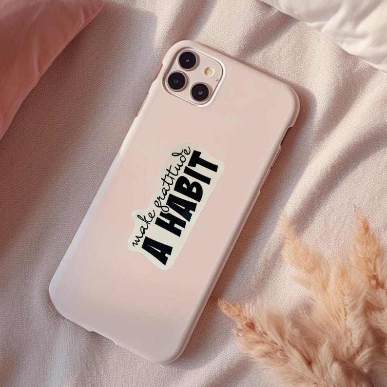 Make Gratitude a Habit Sticker | Inspiring Daily Affirmation - Etsy