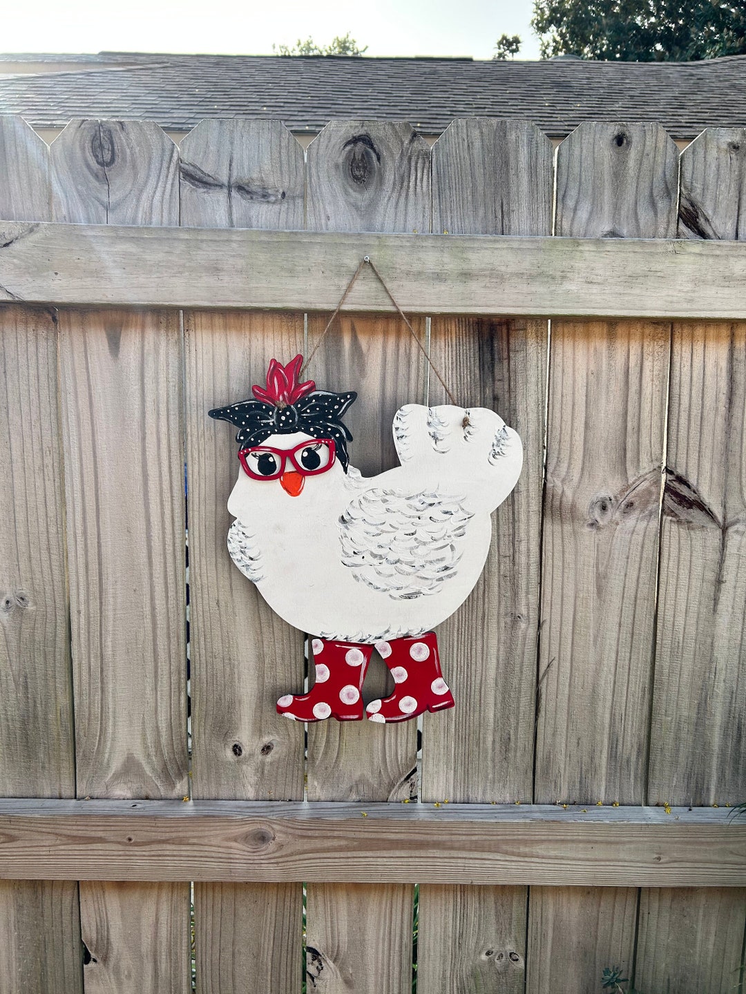 Farmhouse Chicken Diva Door Decor | Farmhouse Hen Wall Art | Perfect ...