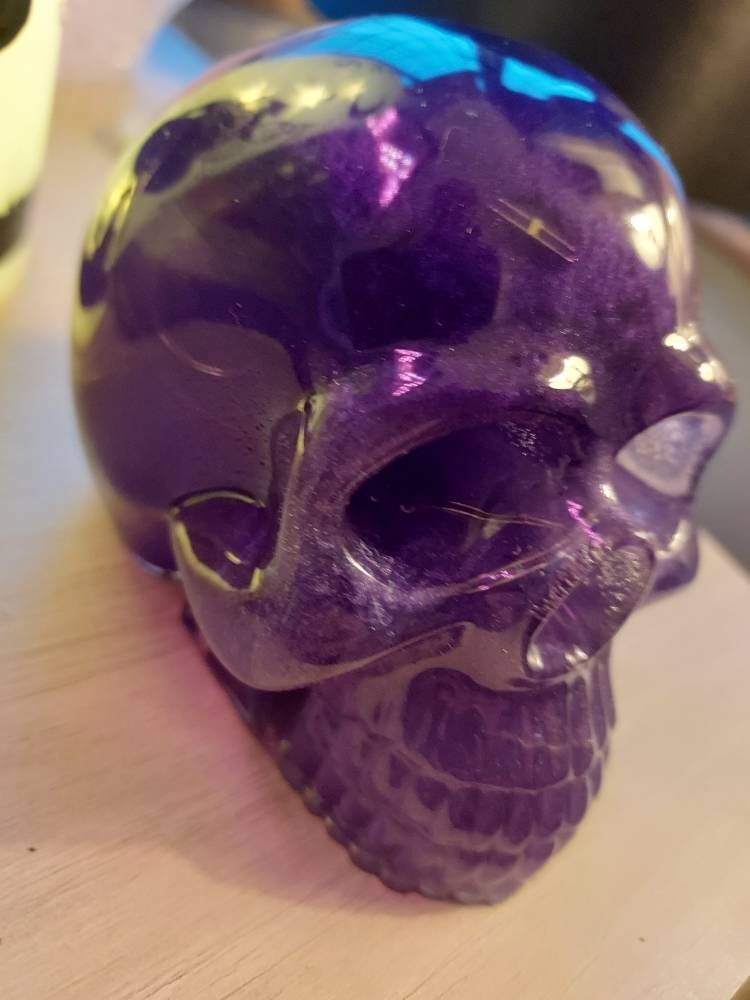 Epoxy Resin Light Skulls, Choice of Colour's - Etsy