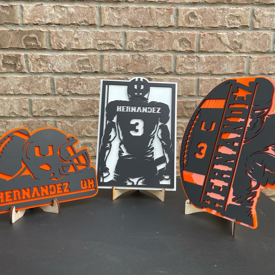 Football Player Sign, Football Gift, Football Team Gift, Football ...