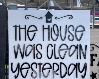 Clean House Sign | Etsy