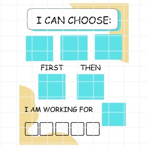 Printable Token Board - First/then Board - ABA Visual Behavior Chart ...