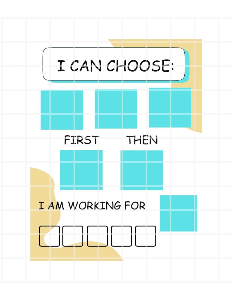 Printable Token Board - First/then Board - ABA Visual Behavior Chart ...