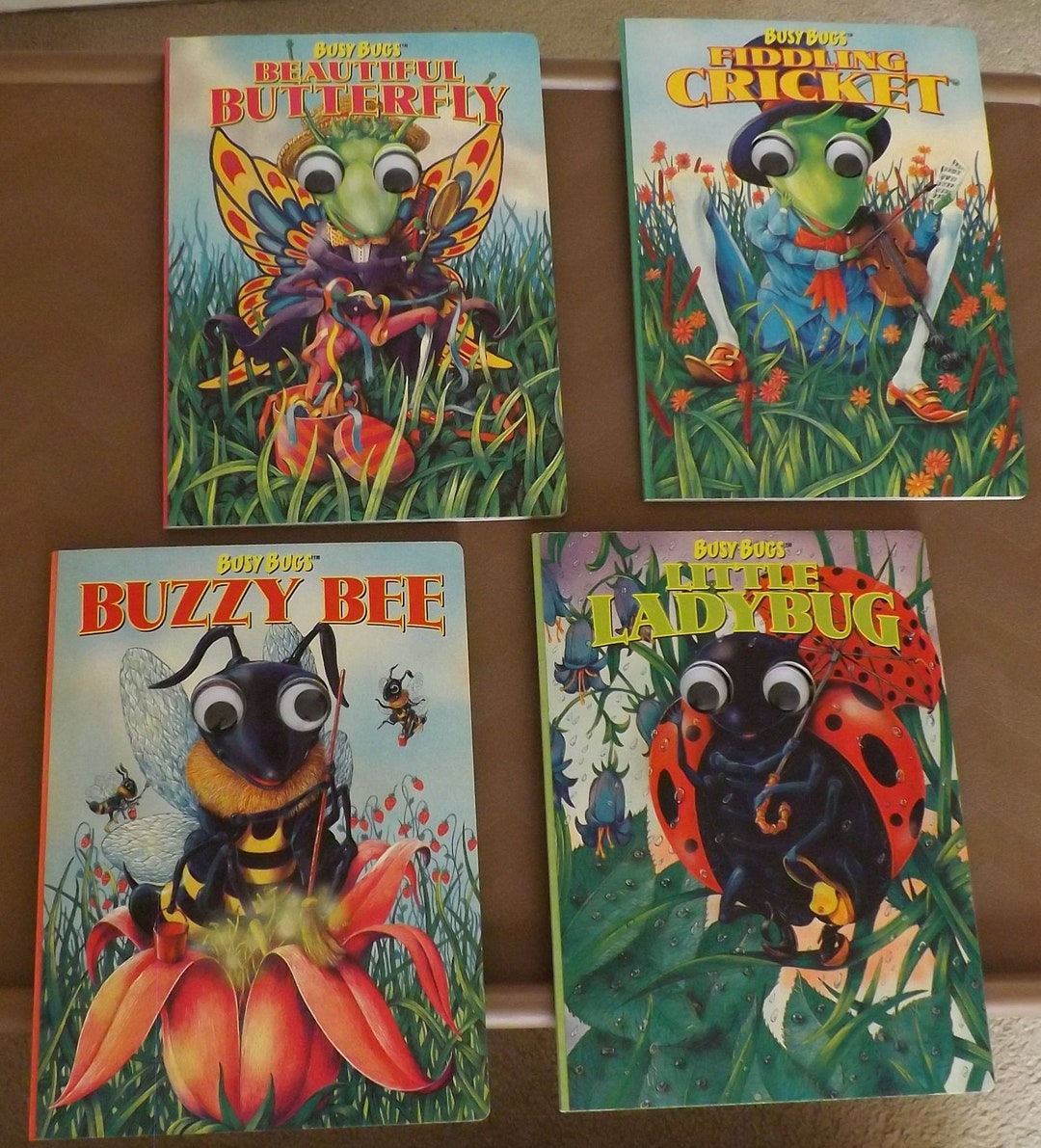 Vintage Busy Bugs Board Books, Set of 4, From 1998 - Etsy
