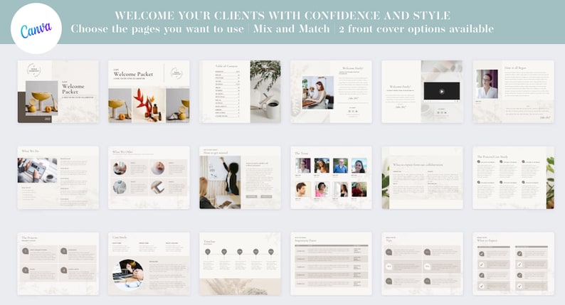 Coaching Client Welcome Packet | Onboarding Canva Template | Coaching ...