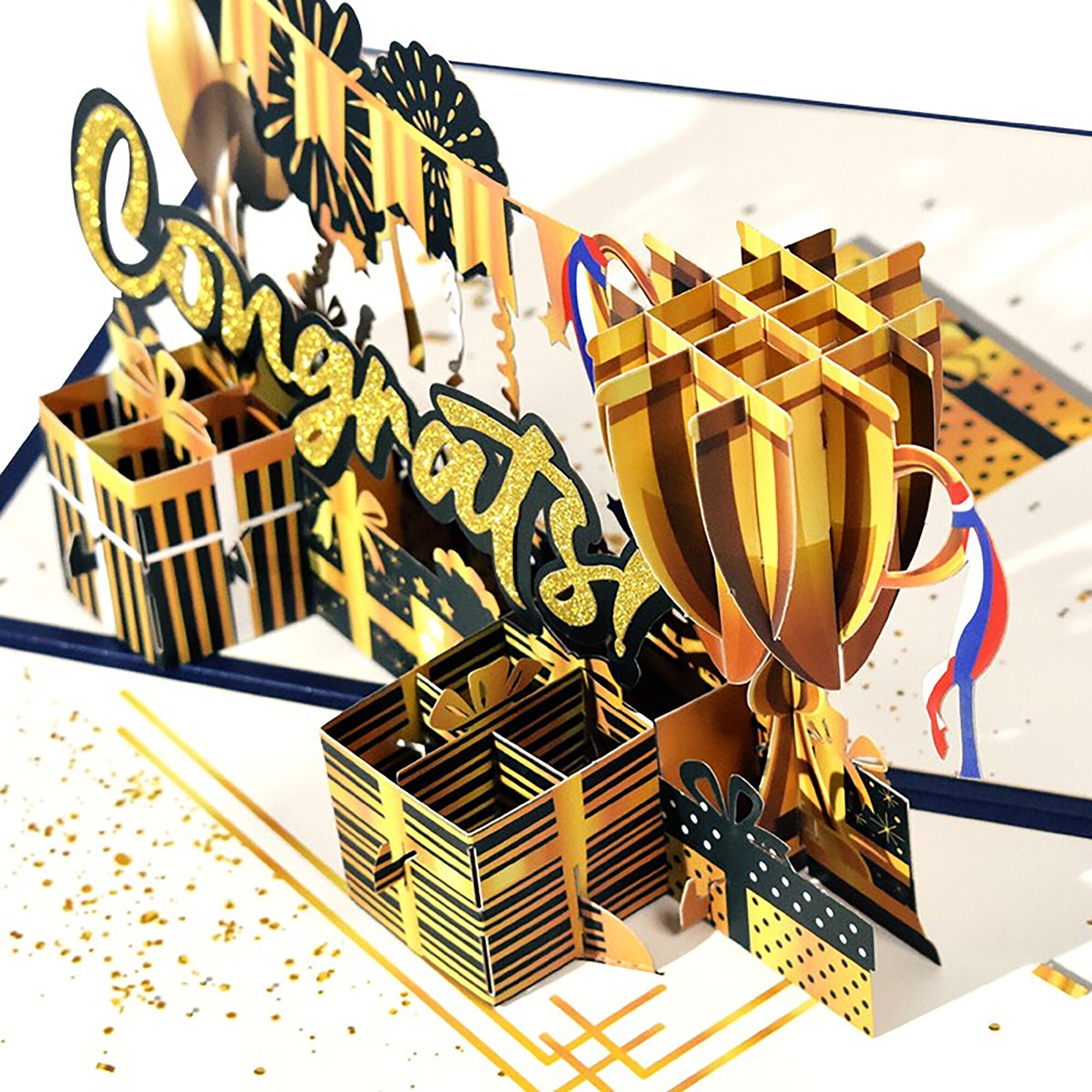 10 Pack Congrats Pop up Card for Graduation, Wining, Accomplishments ...