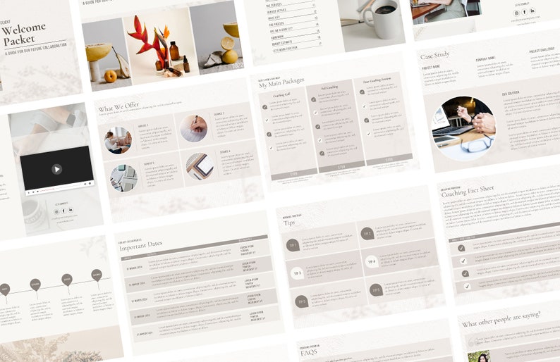 Coaching Client Welcome Packet | Onboarding Canva Template | Coaching ...