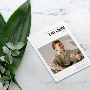 Jewish Ceremony Bat/bar Mitzvah Programs Modern, Editable Jewish Bar ...