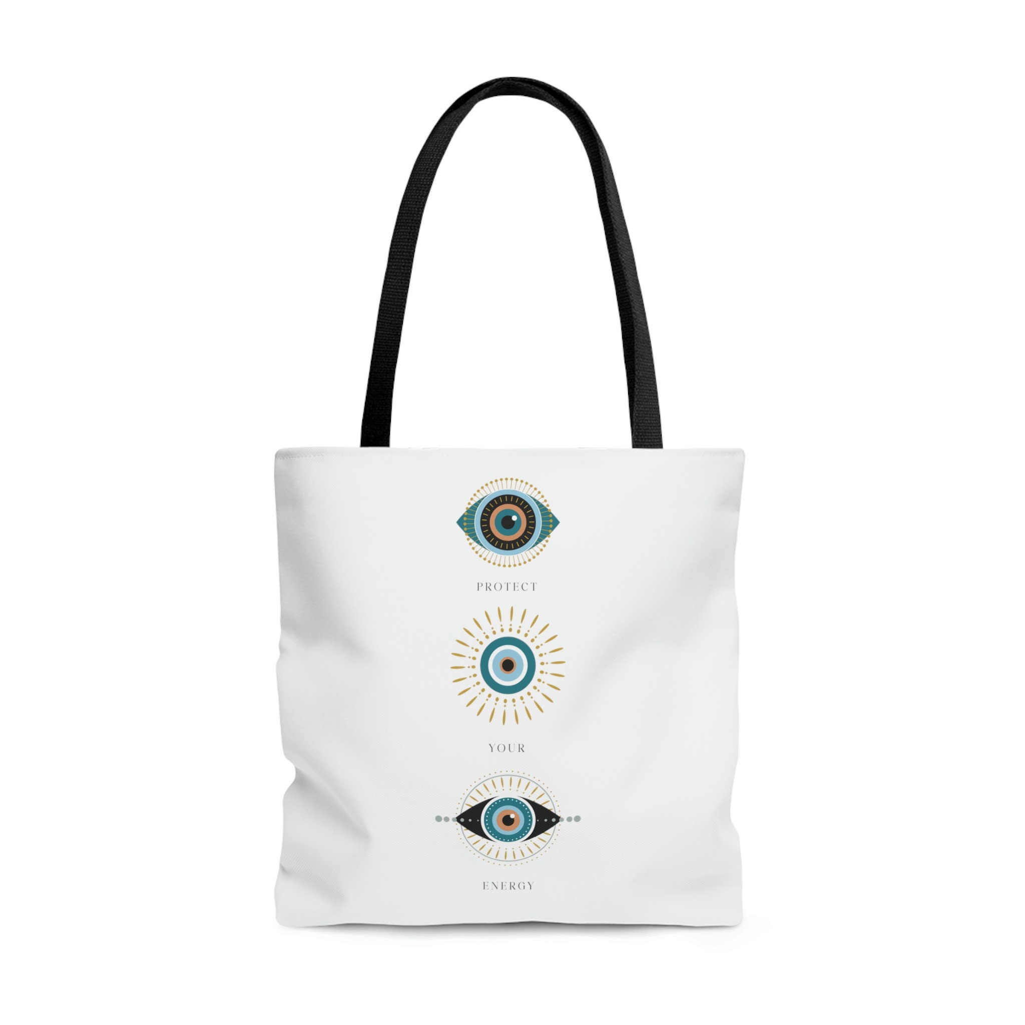 Evil Eye Tote Bag, All Seeing Eye Evil Eye Print Third Eye Tote, Trendy ...