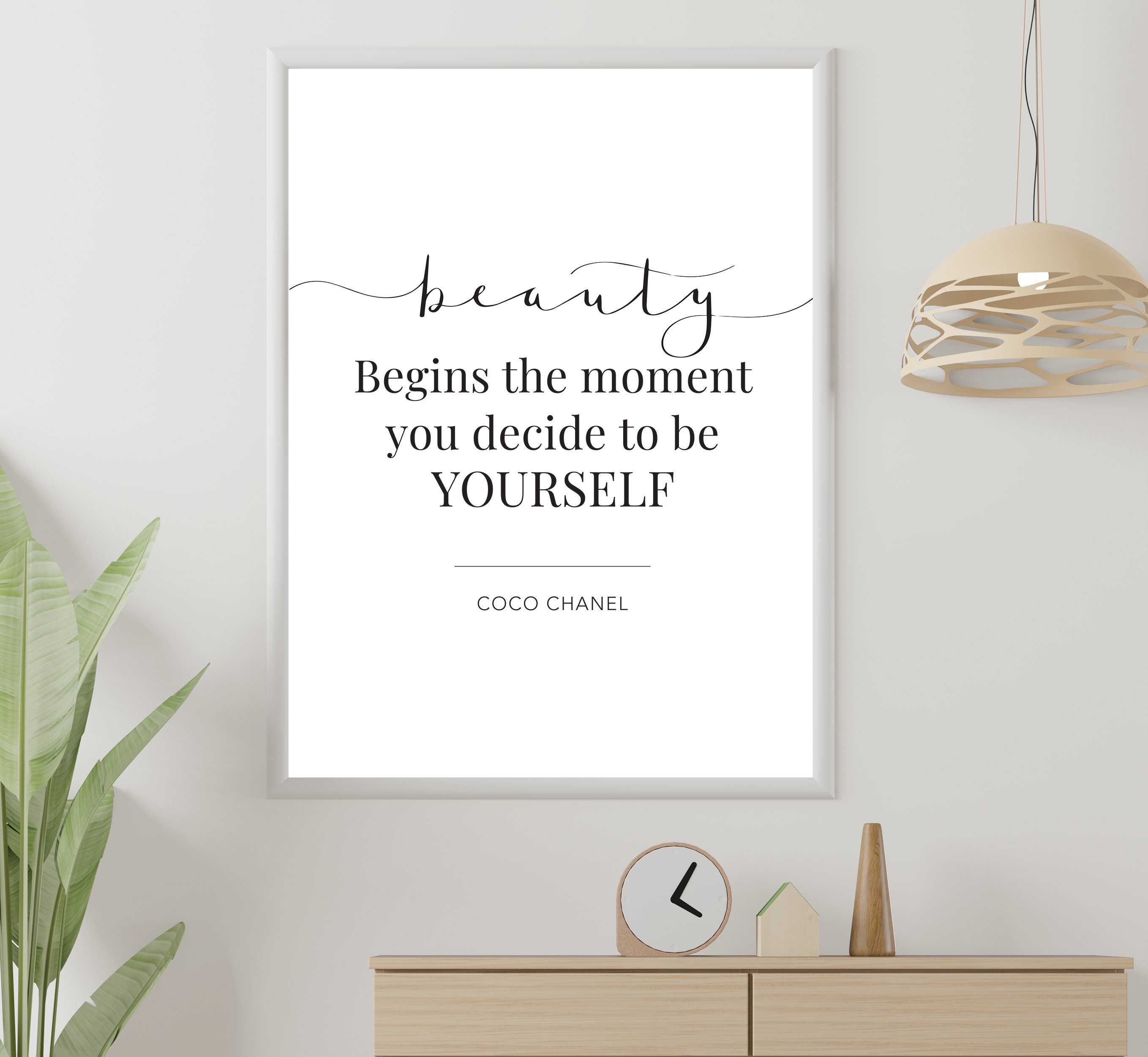 Black and White Poster, Quote Posters, Quote Printable, Beauty Begins ...