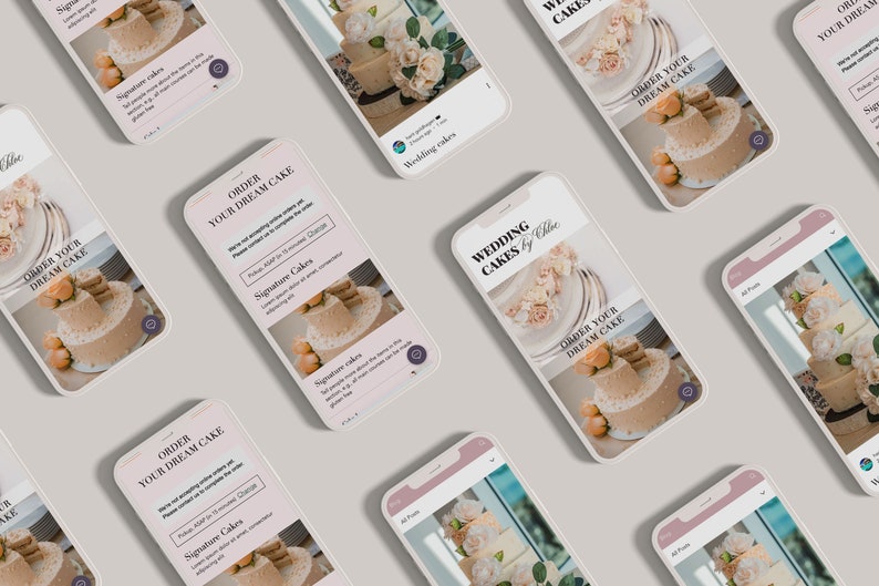 Wix Website Template - Wedding Cake Website - Cake Portfolio Gallery ...