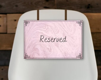 Fancy Reserved Sign - Etsy