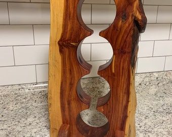 Live Edge Wood Wine Racks - Etsy