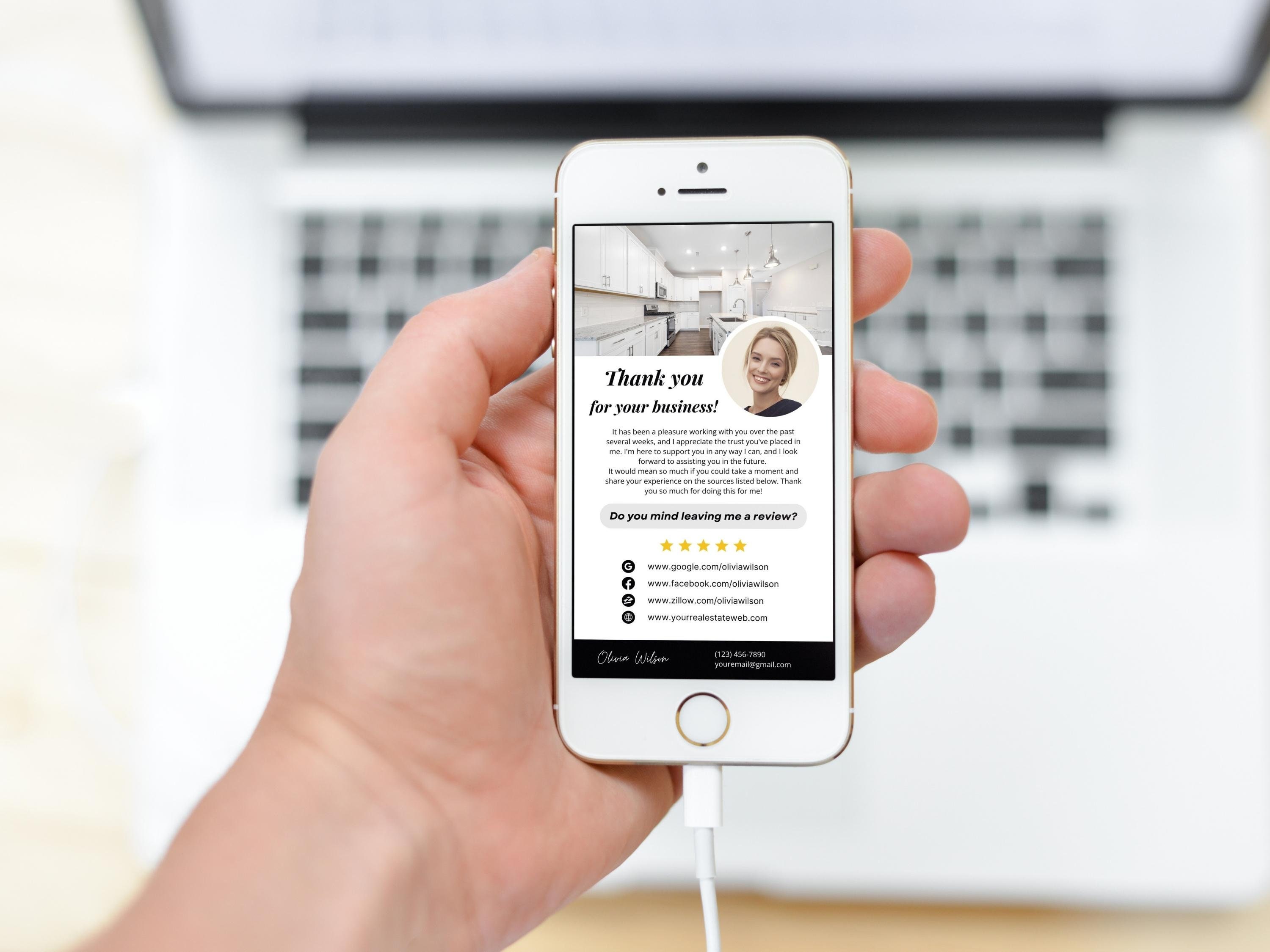 Textable Review Request Review Request Textable Card Real - Etsy