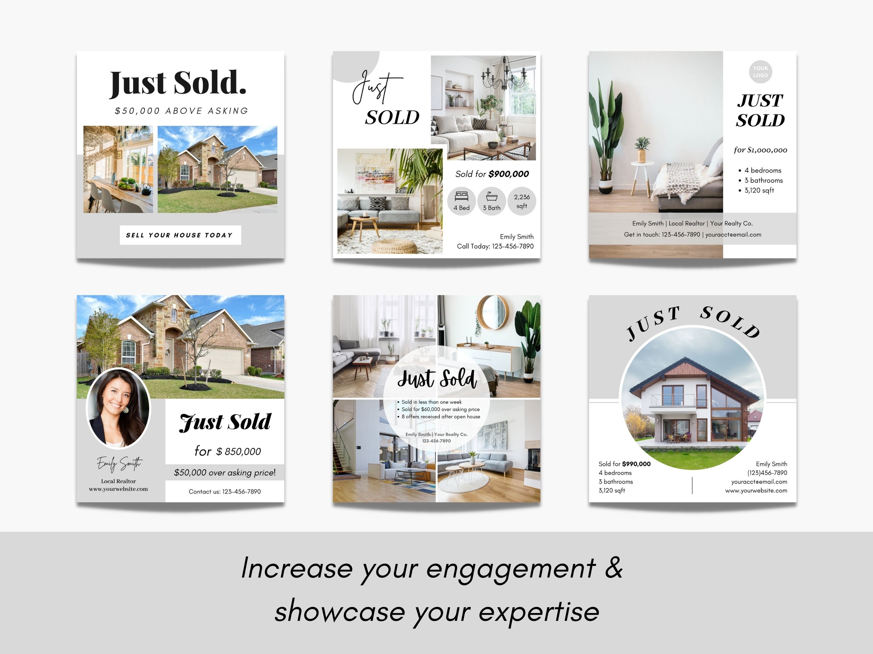 20 Just Sold Realtor Instagram Posts, Real Estate Instagram Posts, Just ...