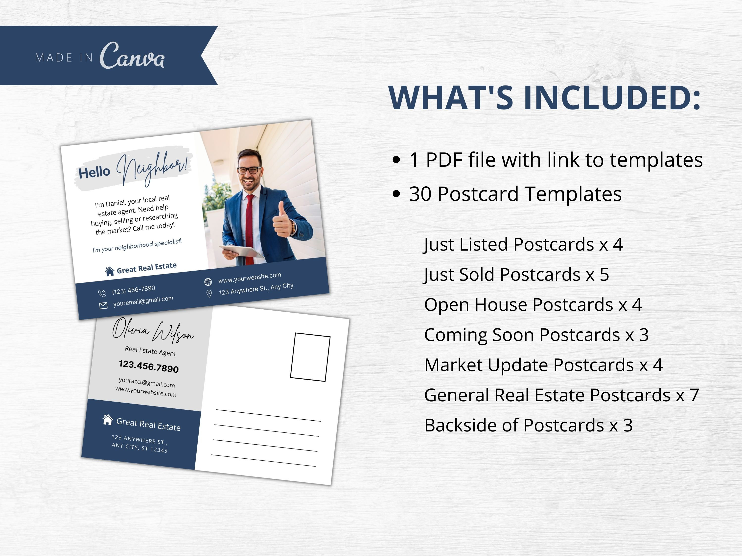 30 Real Estate Postcard Templates, Realtor Farming Postcards, Realtor ...