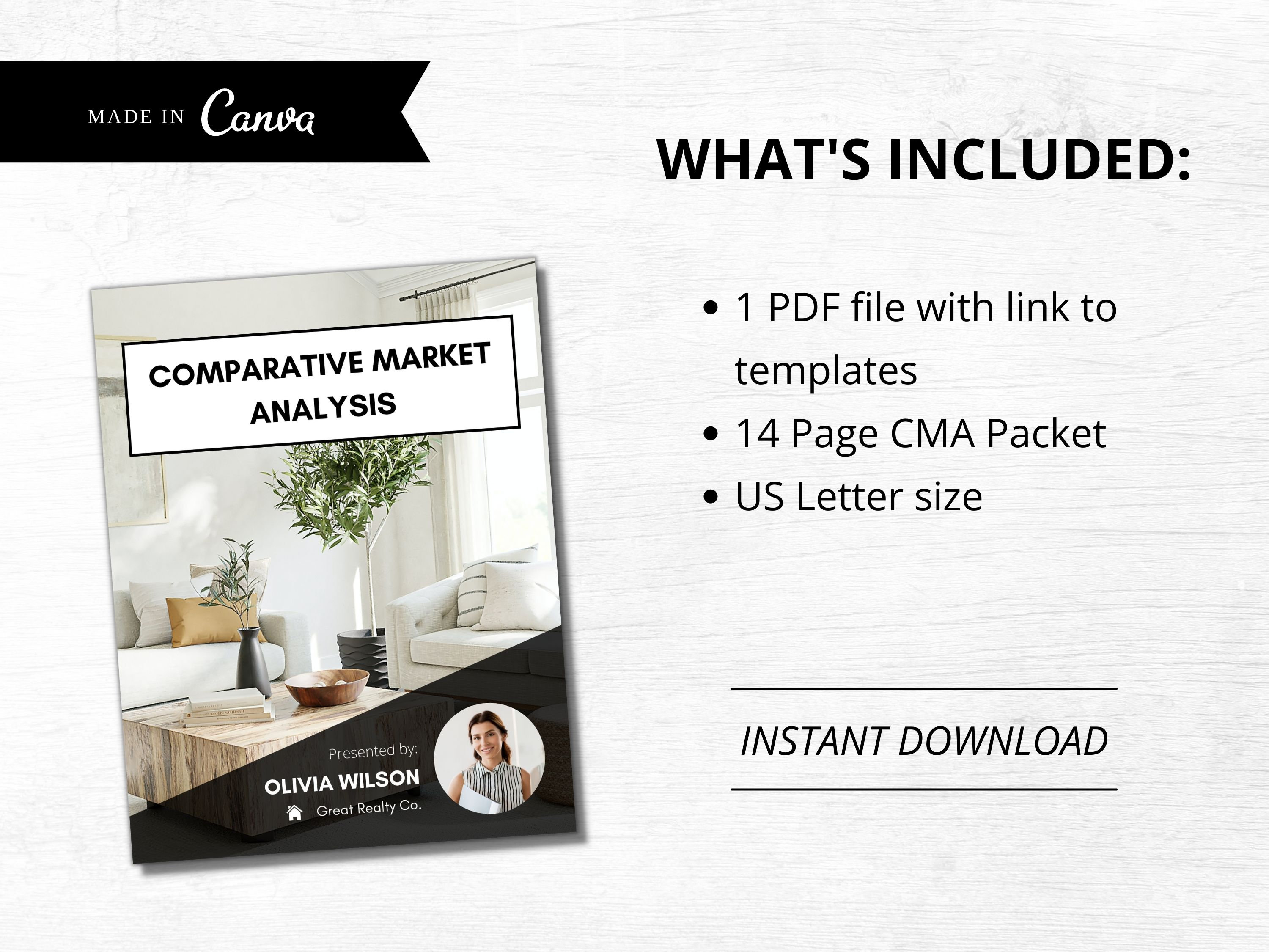 Real Estate CMA Packet, Comparative Market Analysis, CMA Report, Real ...