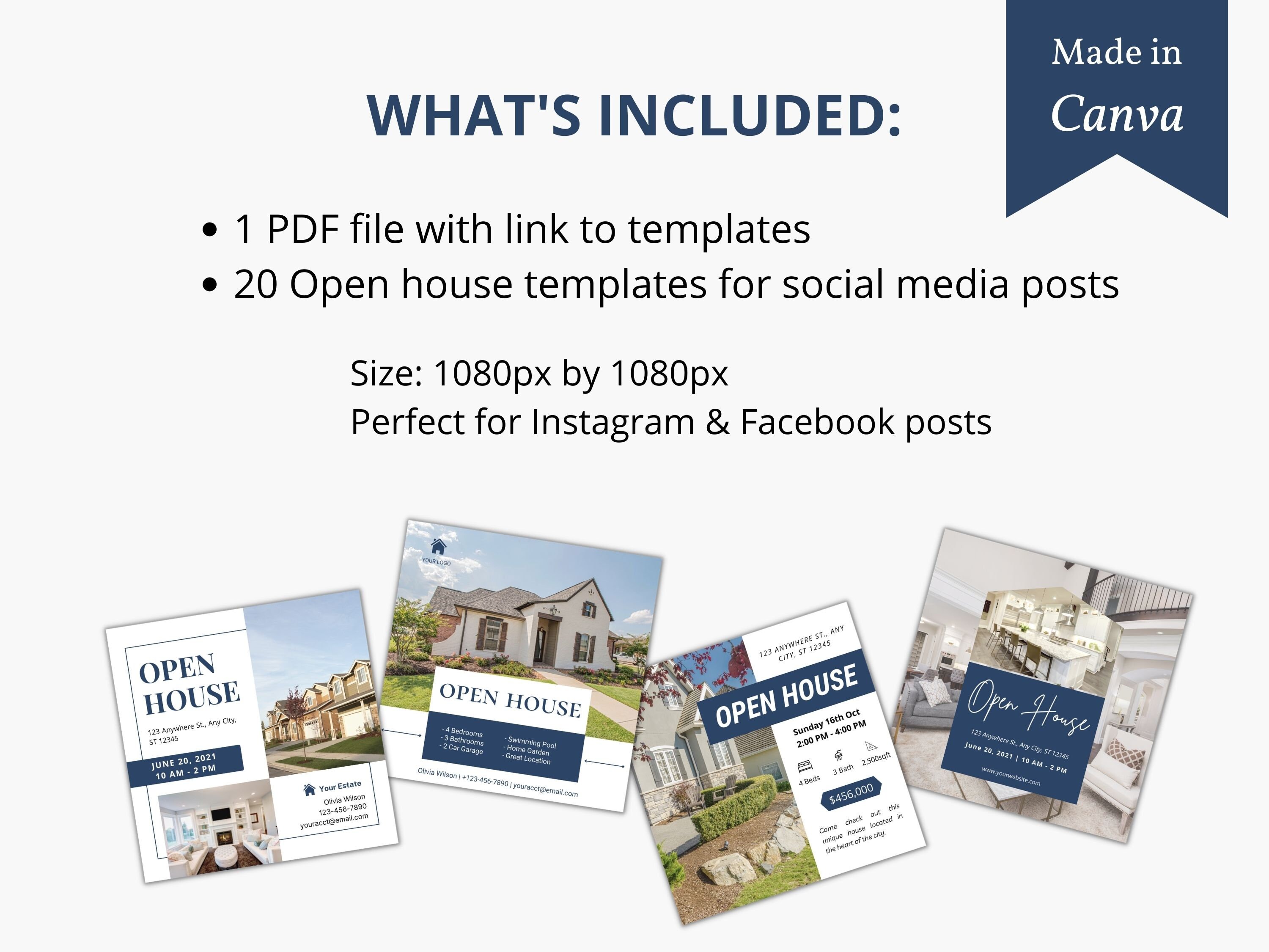 20 Open House Instagram Posts, Open House Social Media Posts, Open ...
