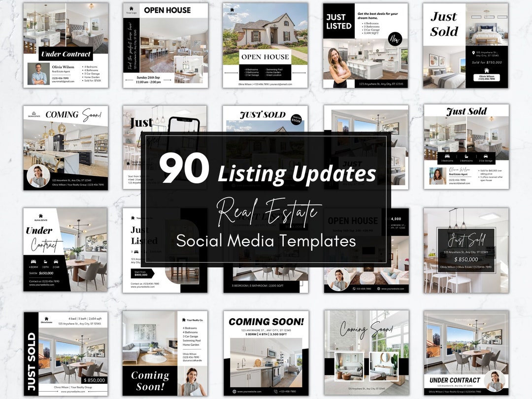 90 Real Estate Listing Update Social Media Posts, Listing Updates ...