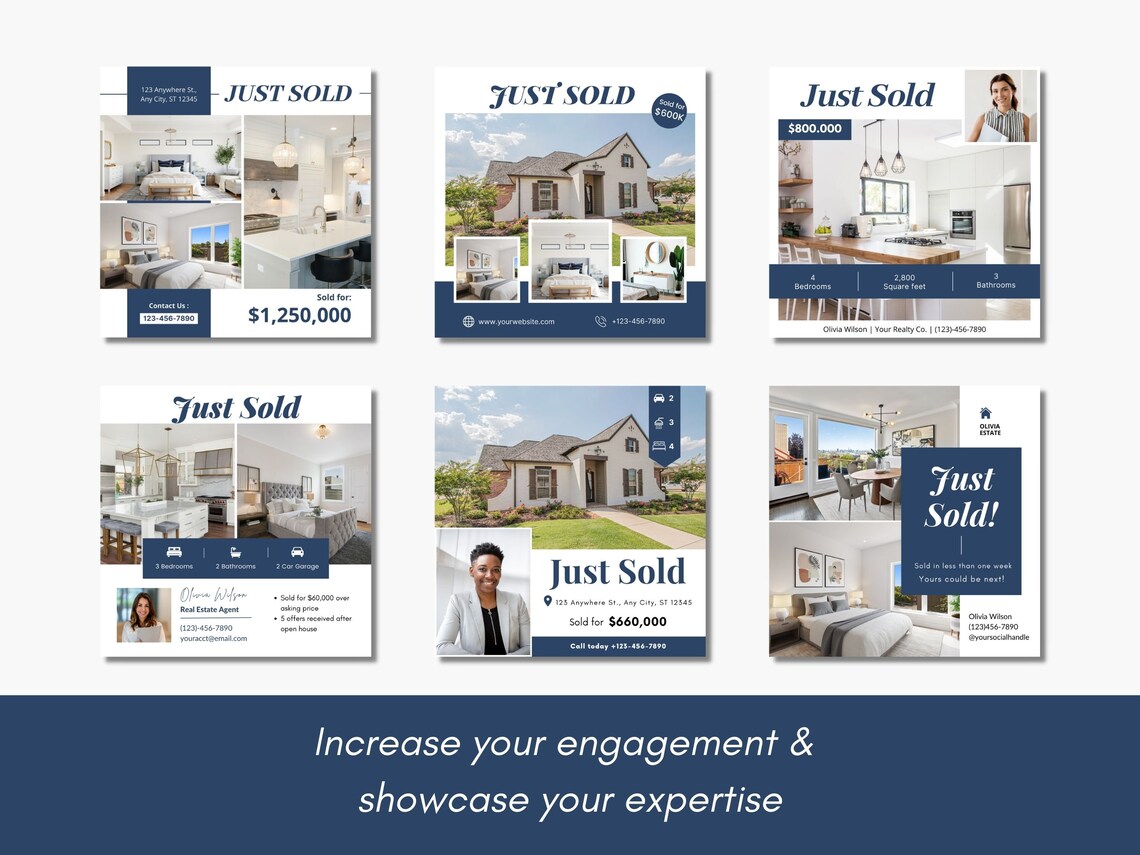 20 Just Sold Instagram Posts, Just Sold Social Media Posts, Real Estate ...