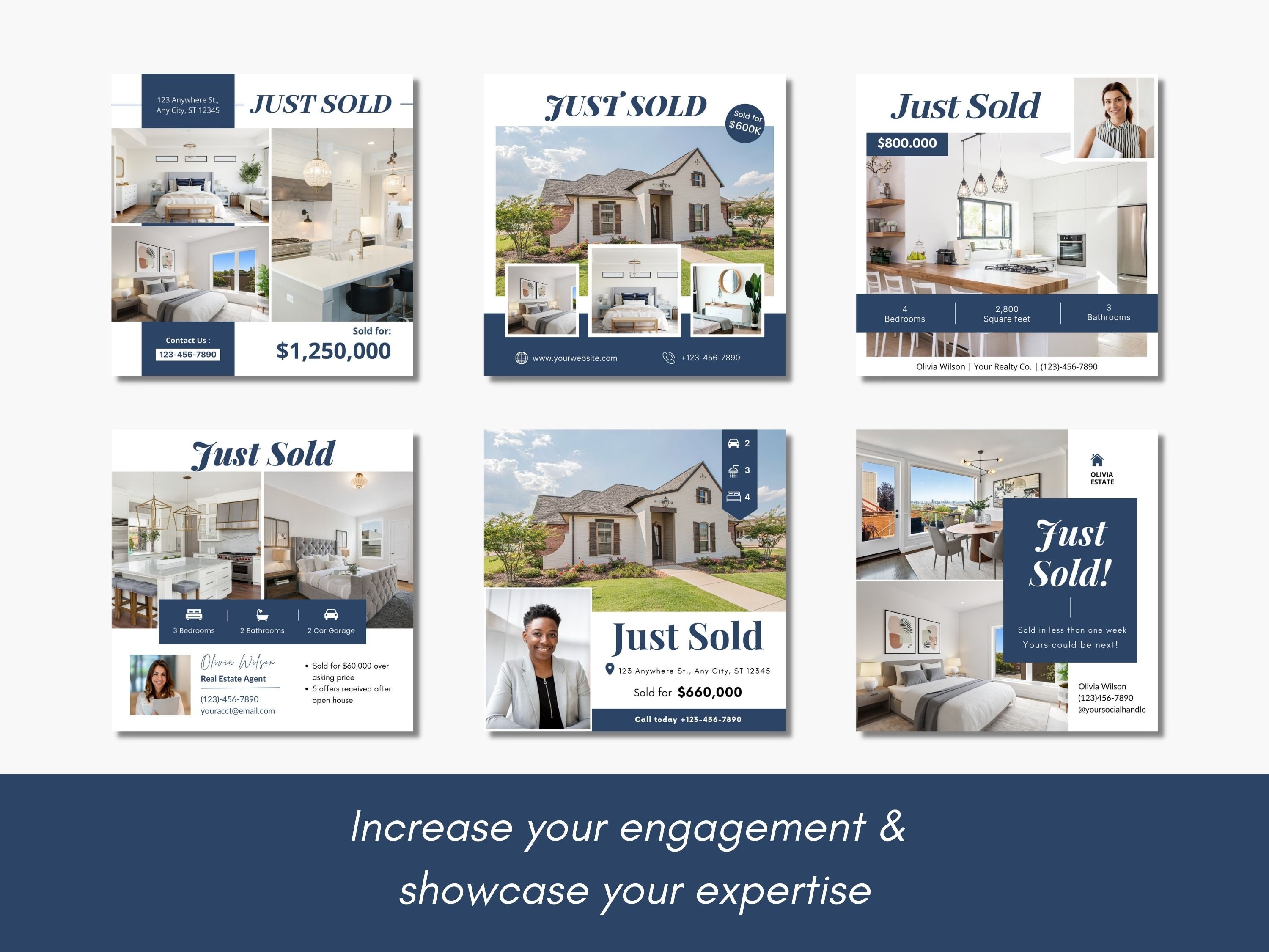 20 Just Sold Instagram Posts, Just Sold Social Media Posts, Real Estate ...