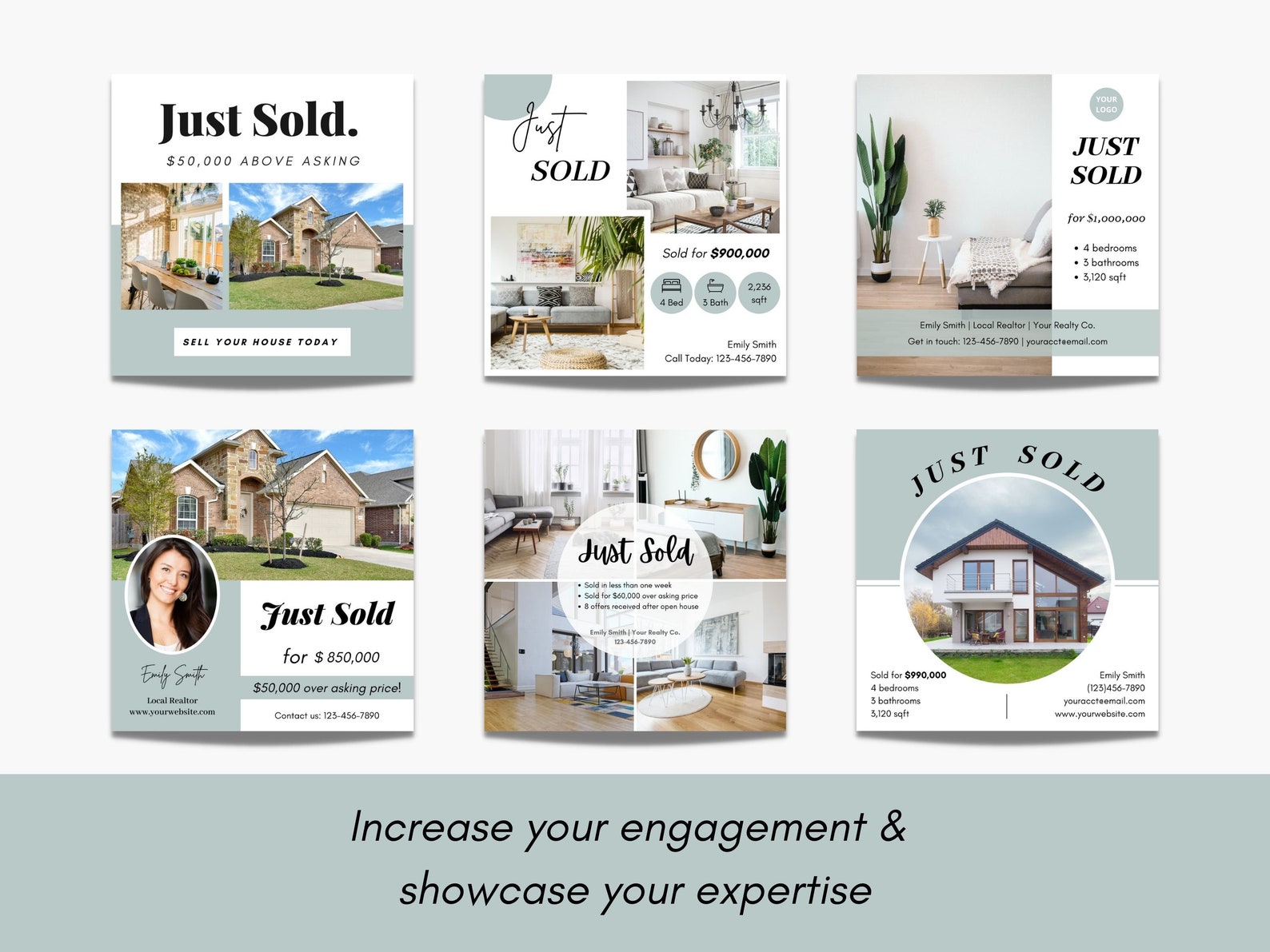 20 Just Sold Realtor Instagram Posts, Real Estate Instagram Posts, Just ...