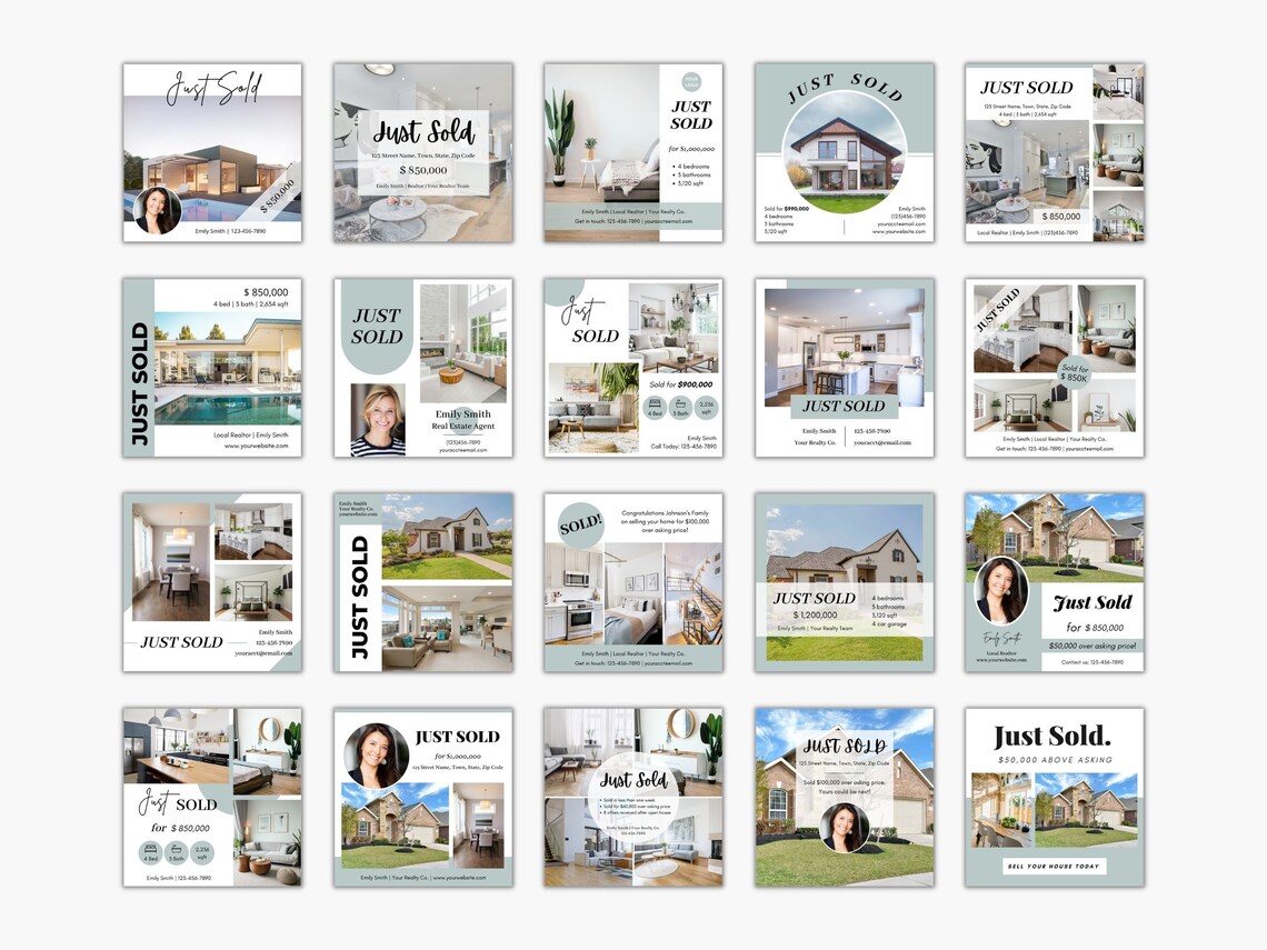 20 Just Sold Realtor Instagram Posts, Real Estate Instagram Posts, Just ...