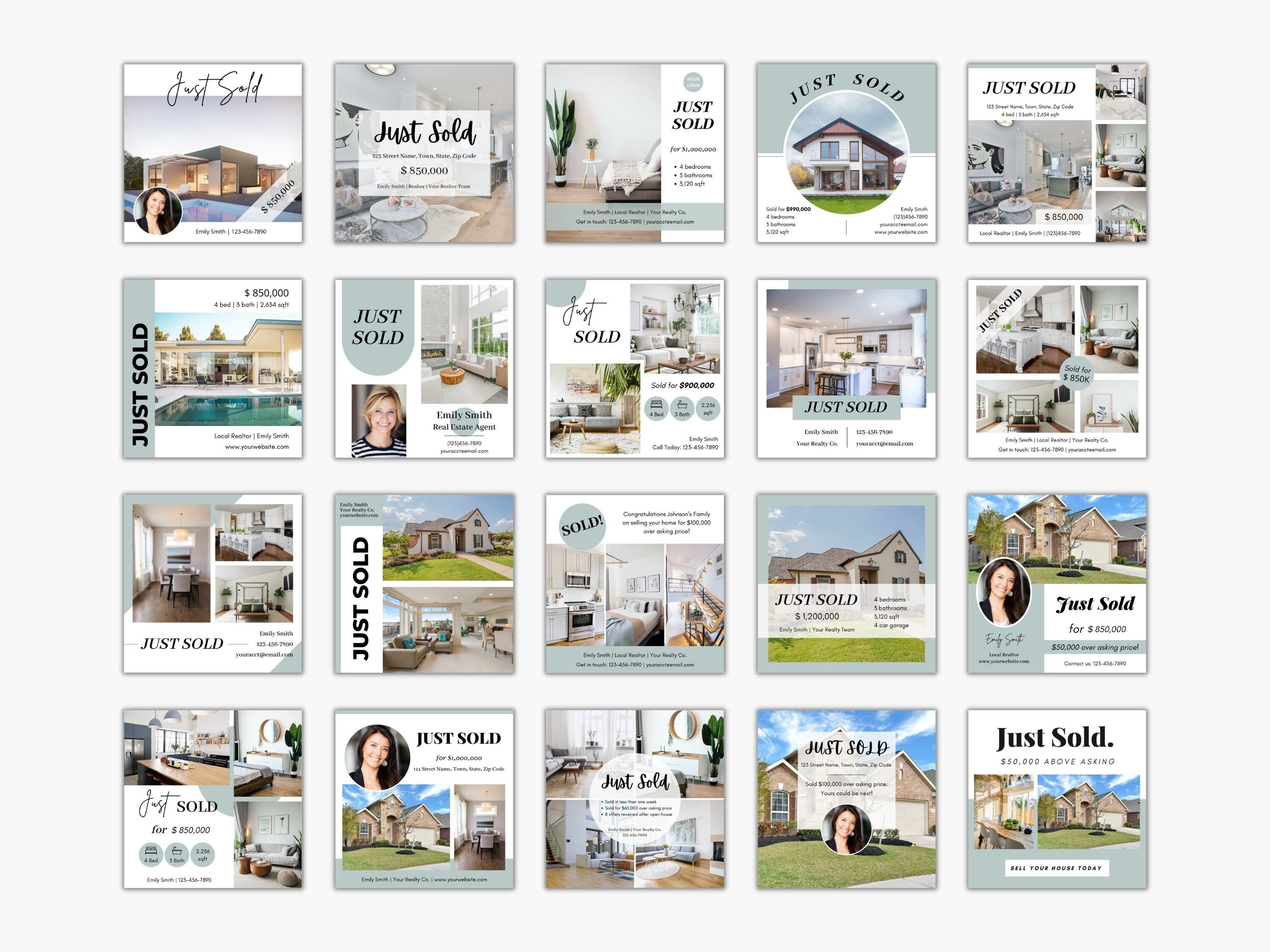 20 Just Sold Realtor Instagram Posts, Real Estate Instagram Posts, Just ...