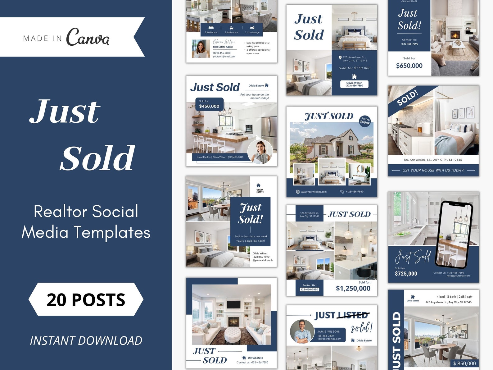 20 Just Sold Instagram Posts, Just Sold Social Media Posts, Real Estate ...