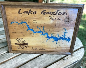 Lake Gaston Map - Etsy