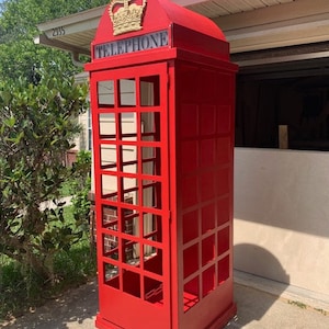 Telephone Booth, Prop , Display, Vintage, Backdrop Prop, English Style ...
