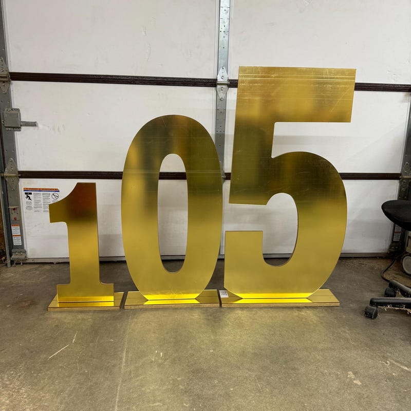 Acrylic Numbers Marquee - Etsy