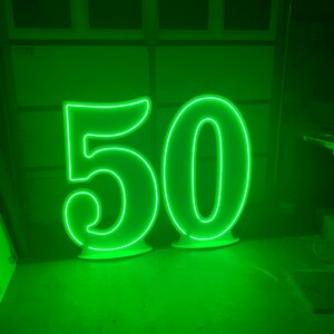 4 Ft Wood Led Neon Marquee Letter or Number, Event Prop, Backdrop ...