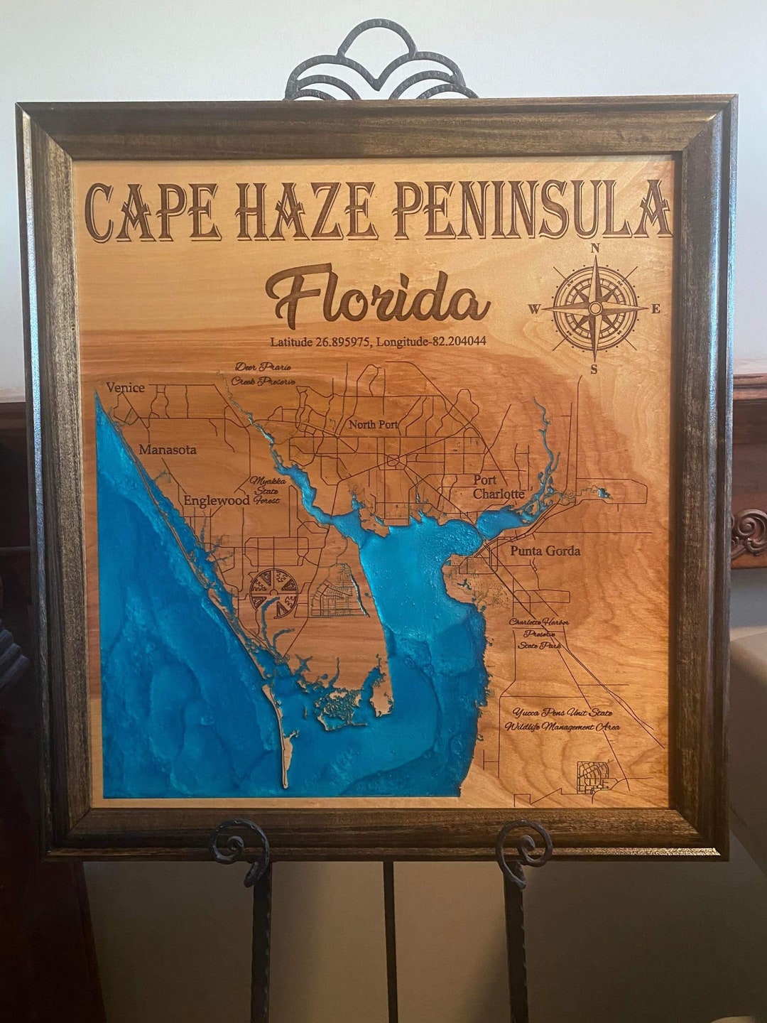 Wood Lake Map Cape Haze Peninsula, Charlotte Harbor Florids Any Lake ...