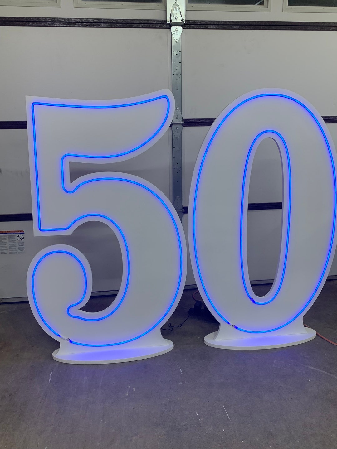 4 Ft Wood Led Neon Marquee Letter or Number, Event Prop, Backdrop ...