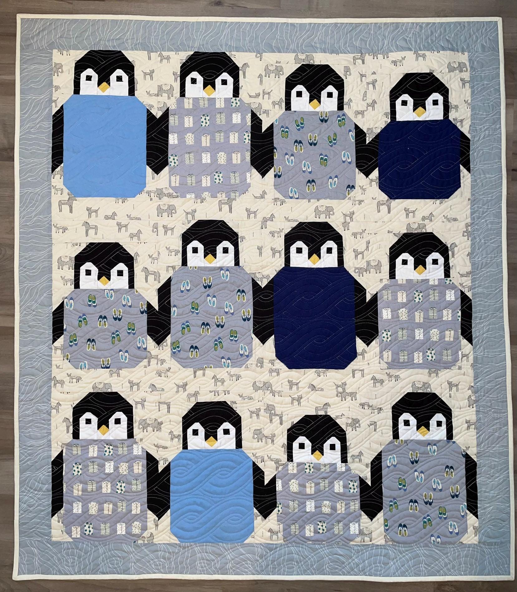 Penguin Party Quilt - Custom (display Only) - Etsy
