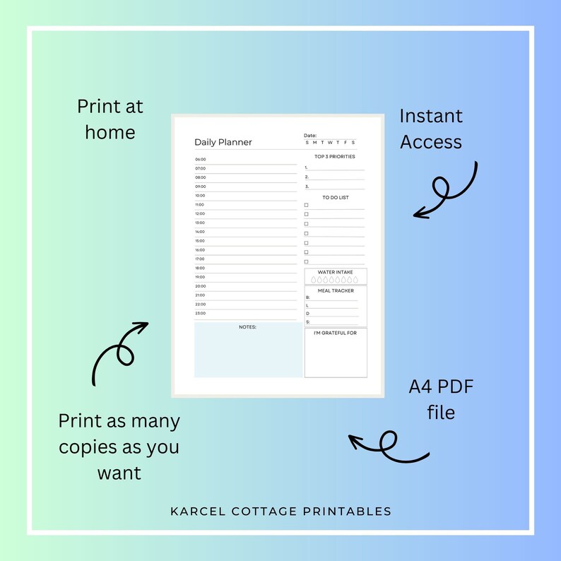 Life Planner Printable, Home Management Planner, Undated Planner for ...