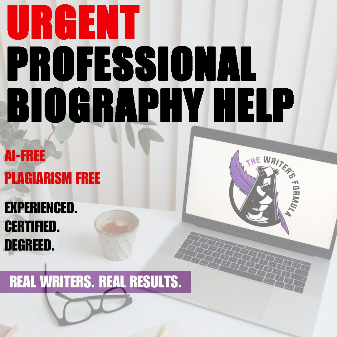 Professional Biography Assistance Professional Bio Work Bio School Bio ...