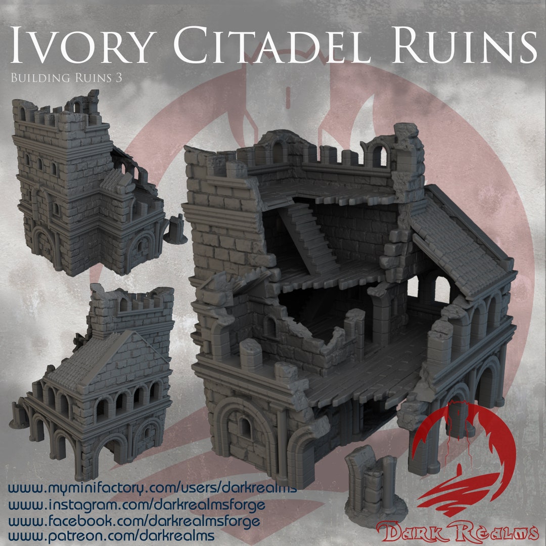 Ivory Citadel Building 3 Ruins Arkenfel Dark Realms Dungeons & Dragons ...
