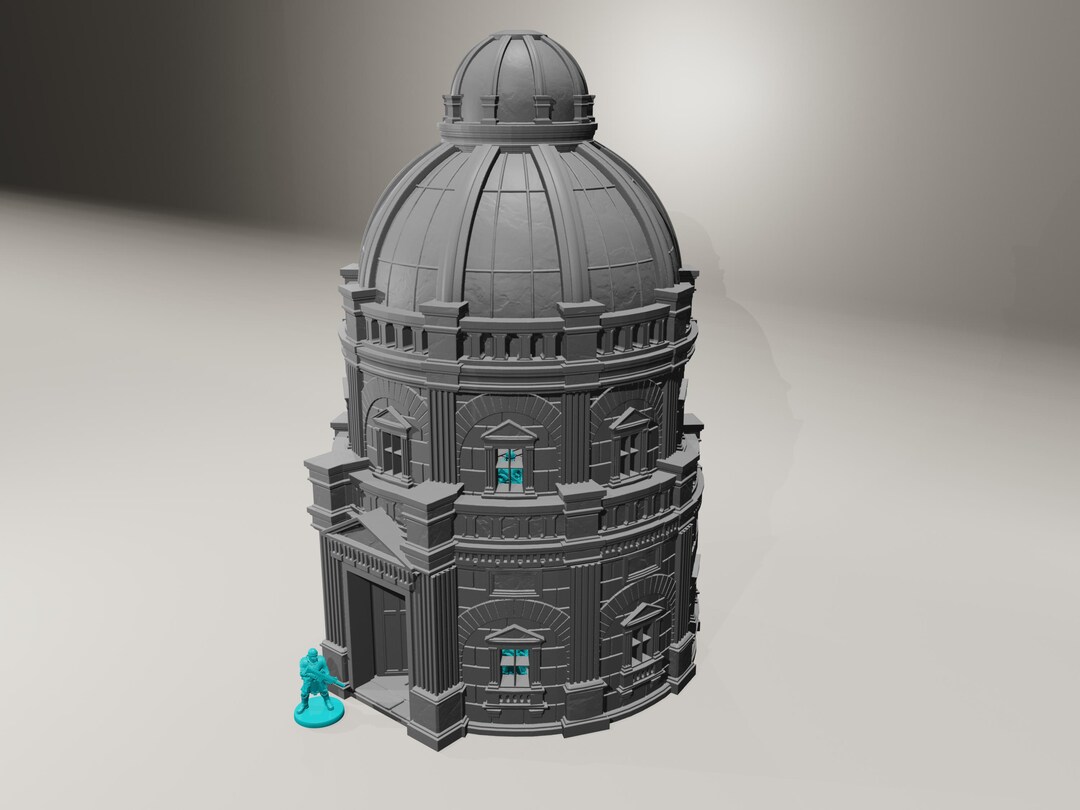 Castra Ultima Building 4: Circular Tabletop Building With Domed Roof - Etsy
