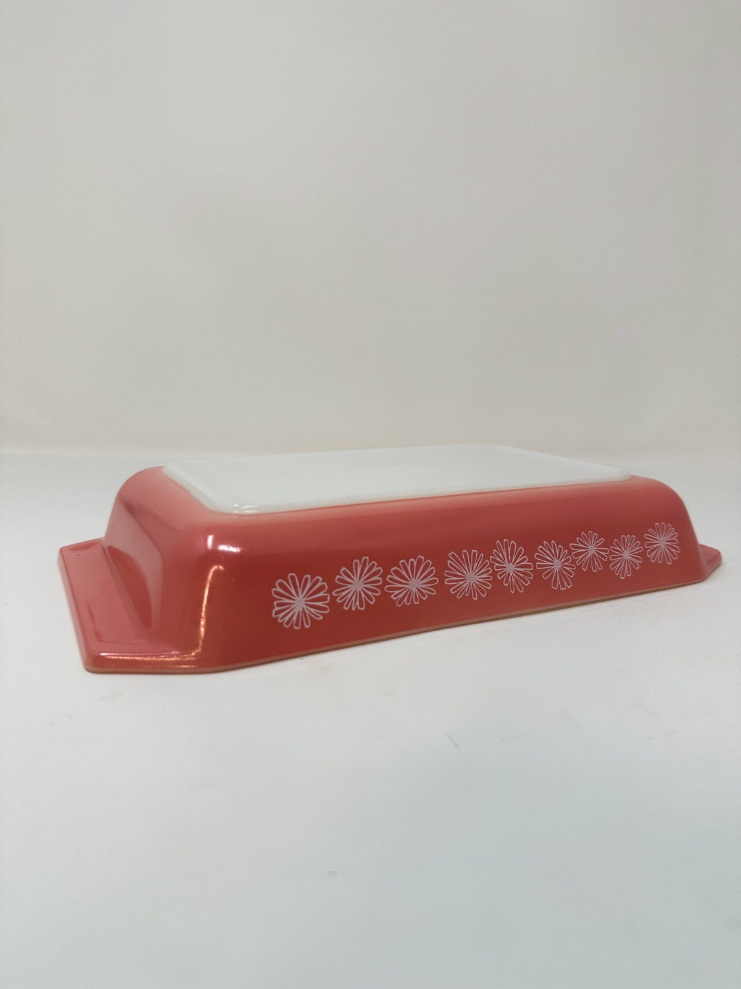 Rare Vintage Pyrex Pink Daisy Space Saver Casserole Dish 1950s/60s ...