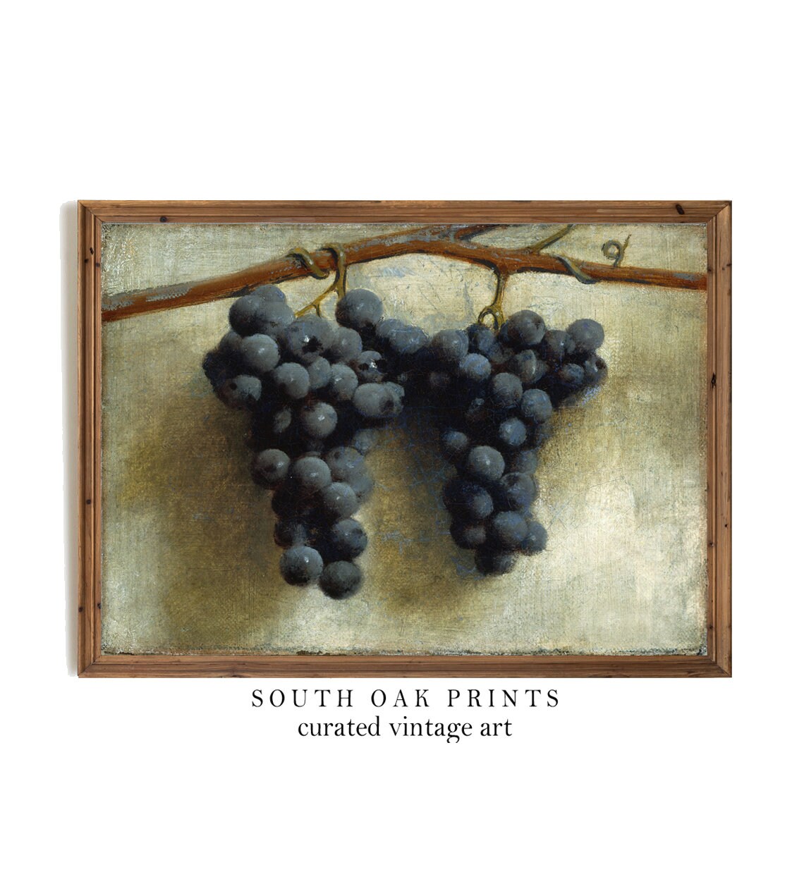 Vintage Grapes Wall Art Print PRINTABLE DIGITAL DOWNLOAD Antique Still ...