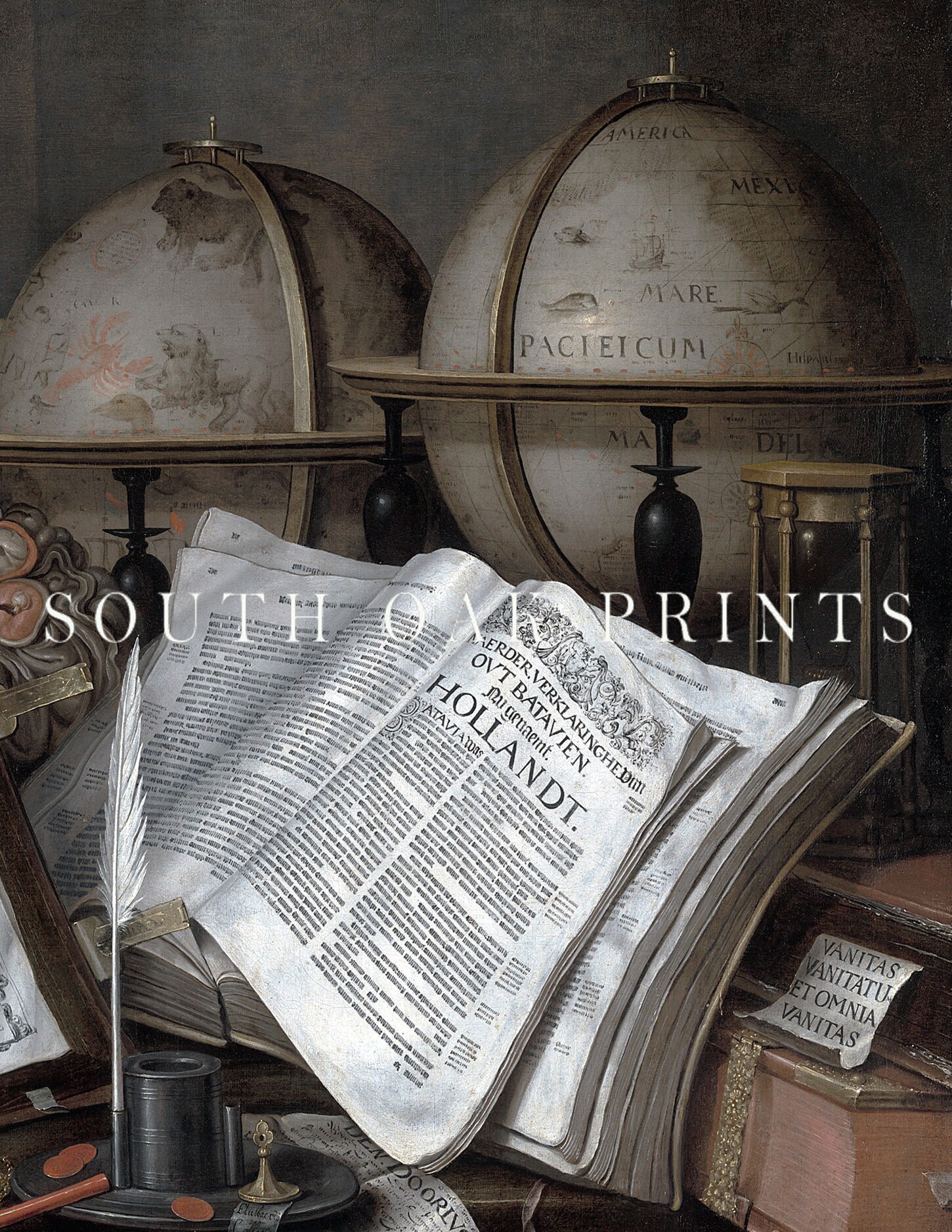 Antique Office Library Wall Art Oil Painting DIGITAL - Etsy