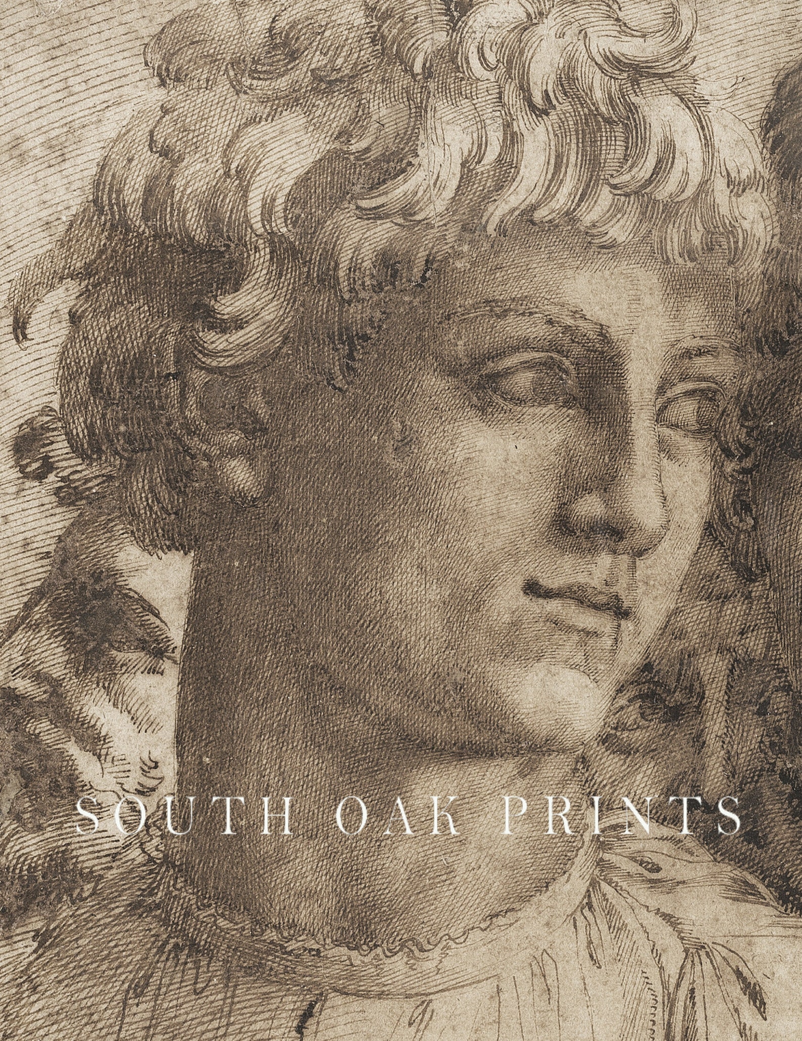 Roman Statue Portrait Sketch Drawing PRINTABLE Neutral - Etsy