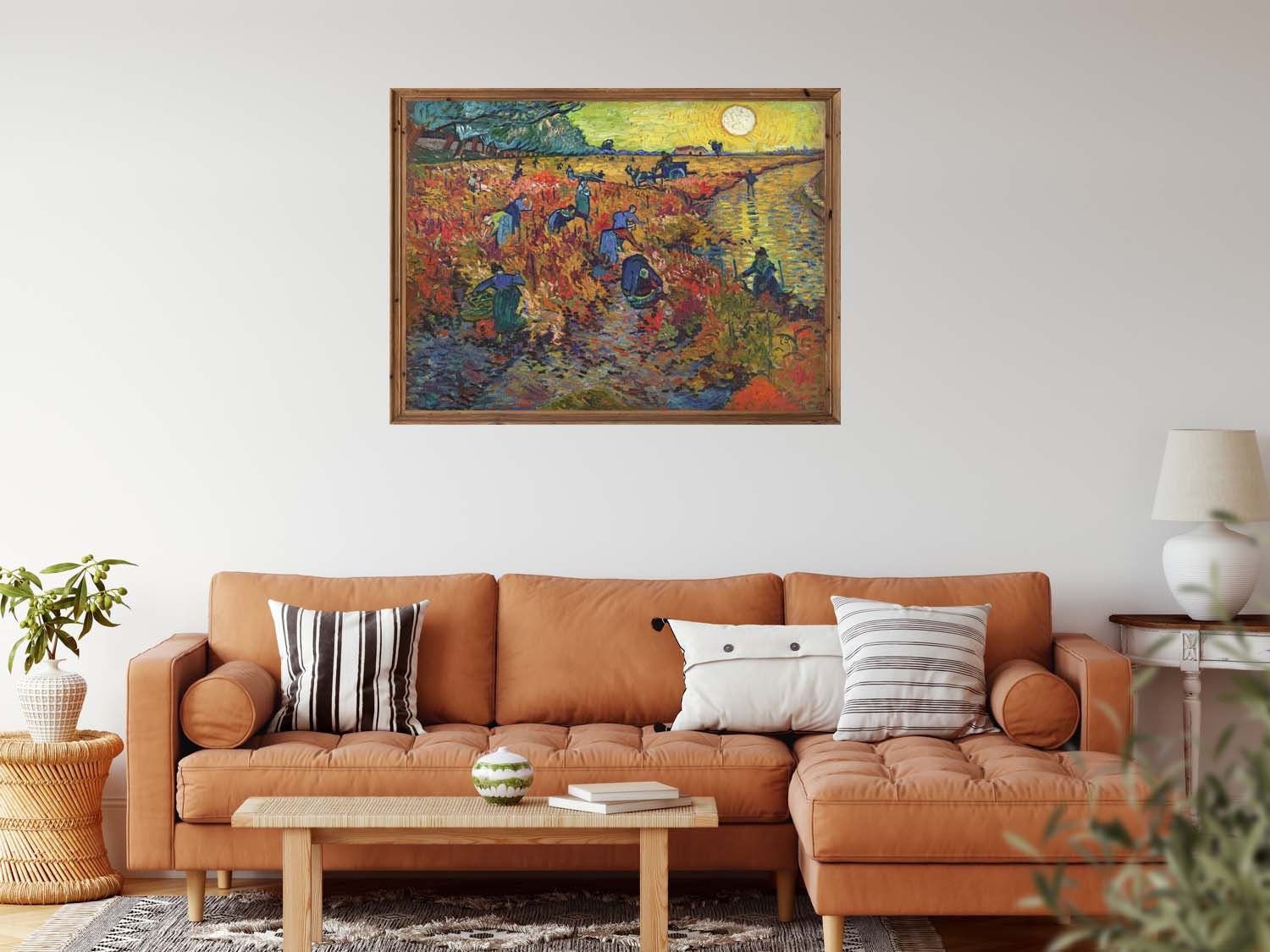 Van Gogh the Red Vineyard Painting Wall Art PRINTABLE Digital FILE ...