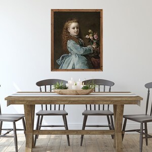 Girl Child Painting | Vintage Print Downloadable PRINTABLE FILE ...