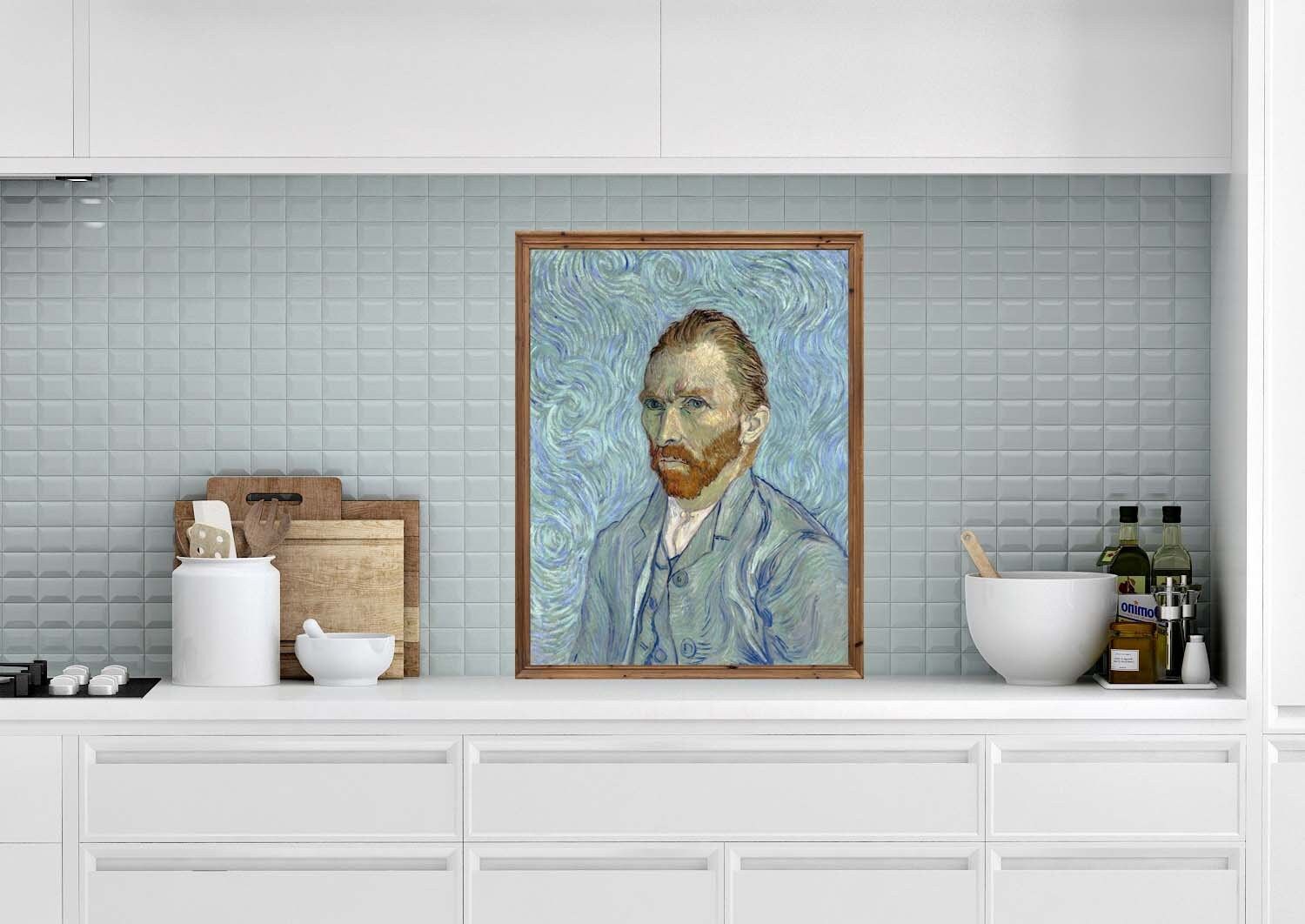 Van Gogh Self Portrait Blue Wall Art Painting PRINTABLE Digital FILE ...