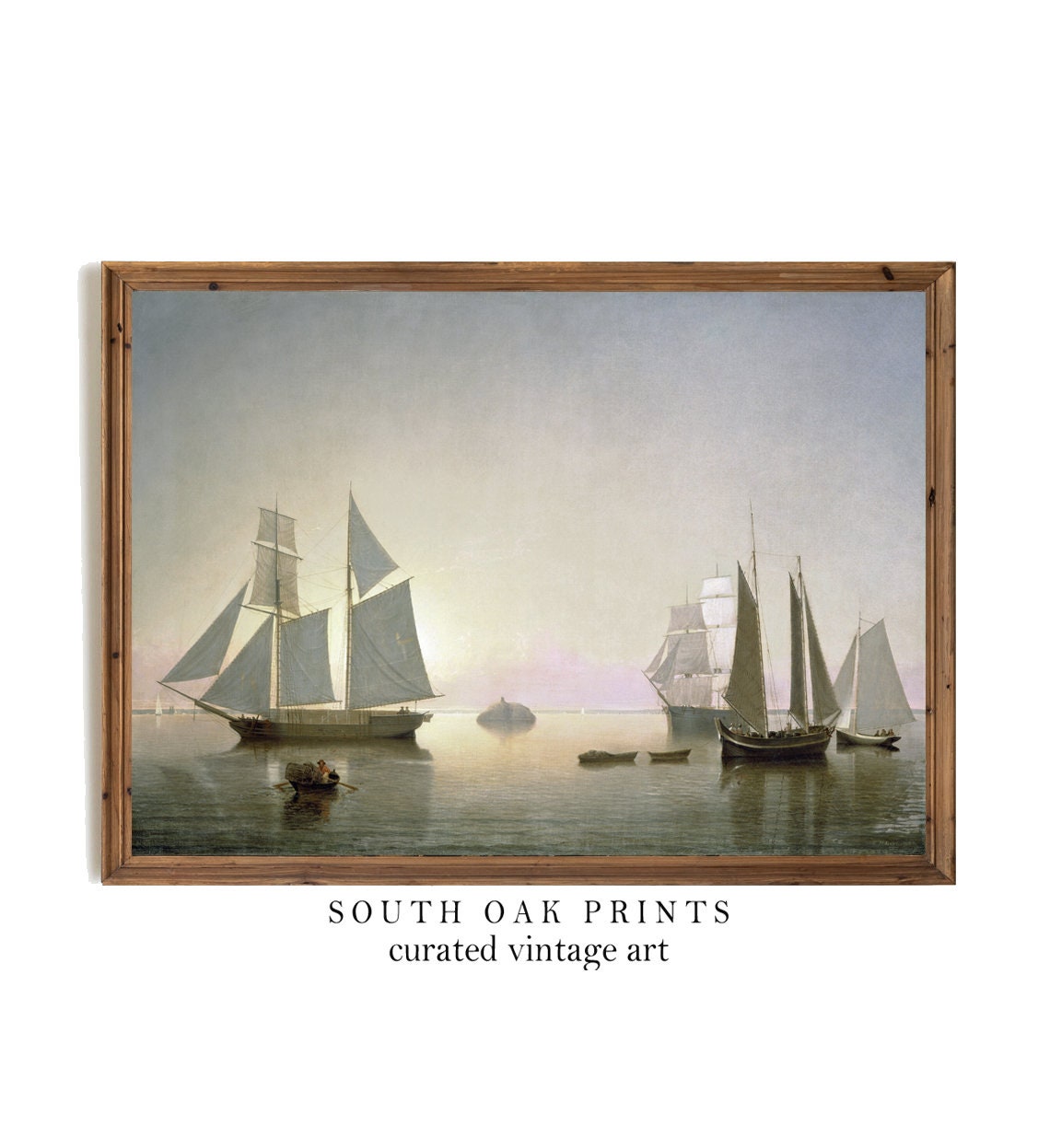 Vintage Nautical Ships Seascape Wall Art Print | Digital PRINTABLE ...