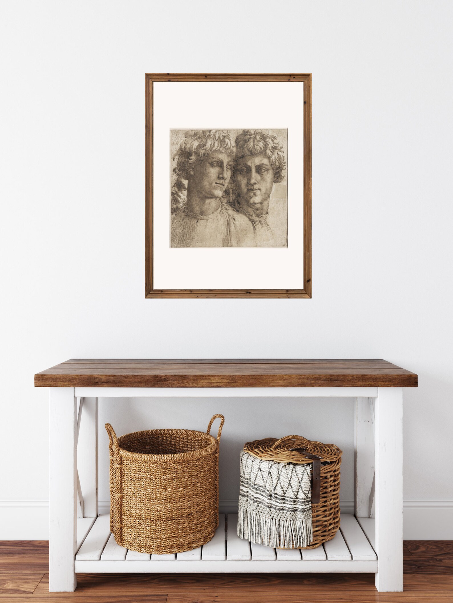 Roman Statue Portrait Sketch Drawing | PRINTABLE | Neutral Classic ...